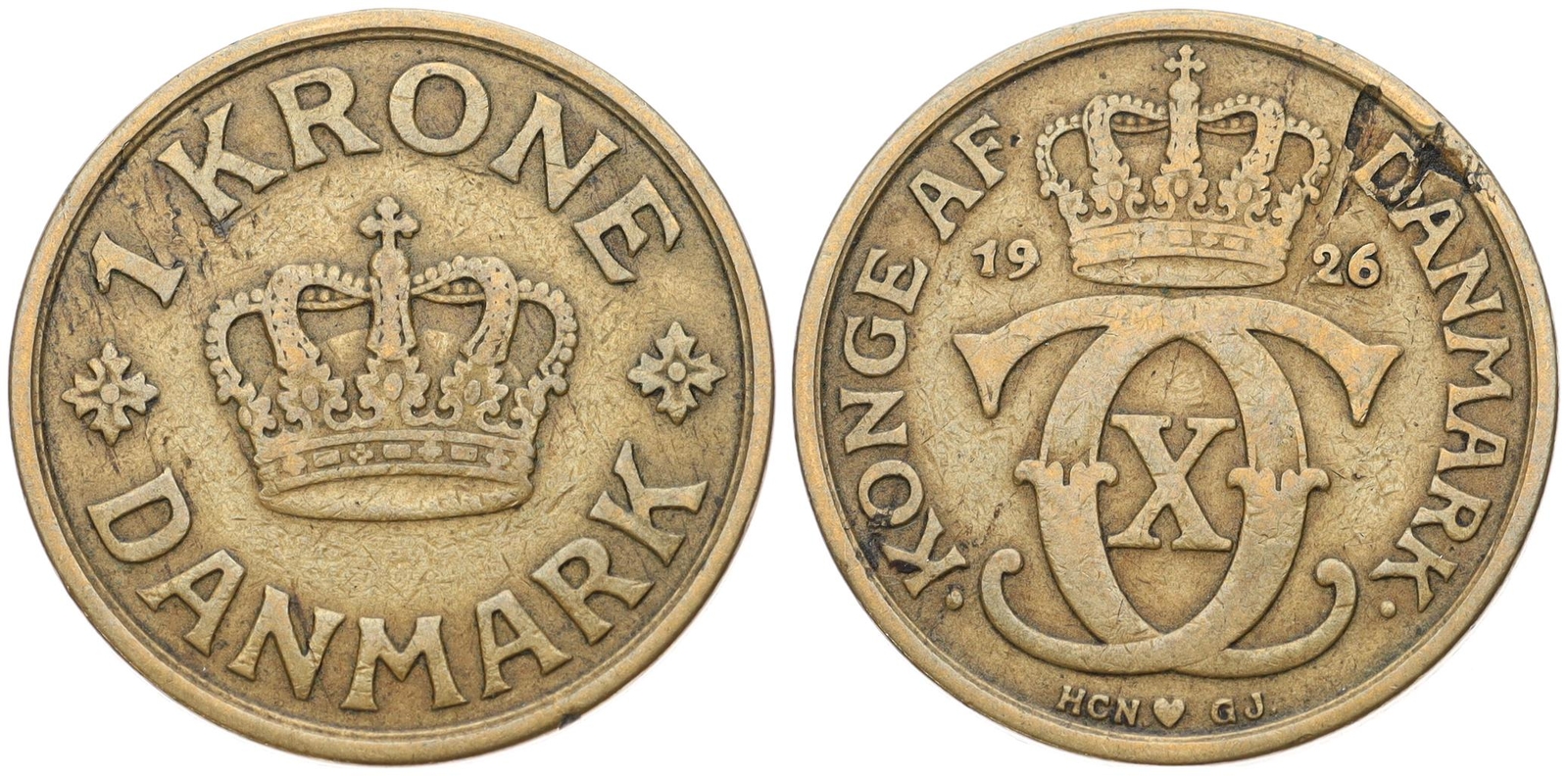 Dänemark - Denmark 1 Krone - Kroner 1925-1958 - verschiedene Jahrgänge ...