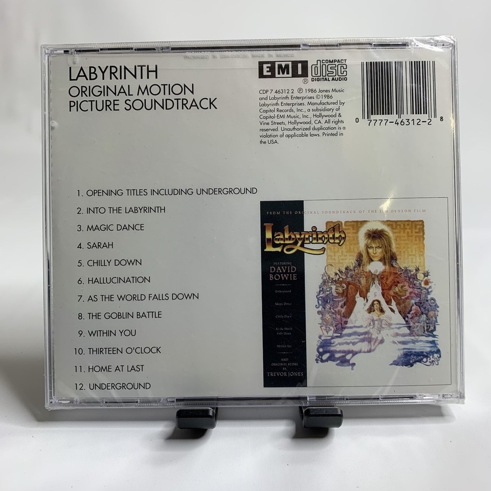 Labyrinth CD Soundtrack 1986 David Bowe Jim Henson Trevor Jones Rare ...