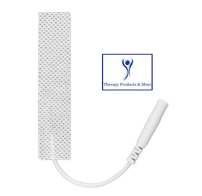 8 Strip Non Woven Electrodes 1.5cm x7cm with Pin Style Connection 2mm ...