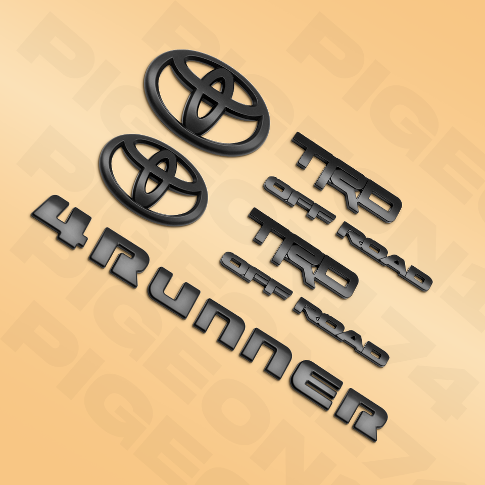 2014-2024 Emblem Overlay Kits For 4runner Off Road Accessories Blackout ...