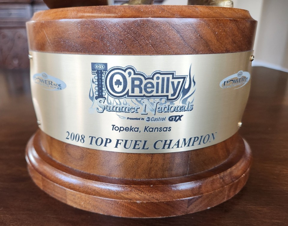 2008 NHRA TOP FUEL CHAMPION WALLY TROPHY-TOPEKA, KS - O’ REILLY SUMMER ...