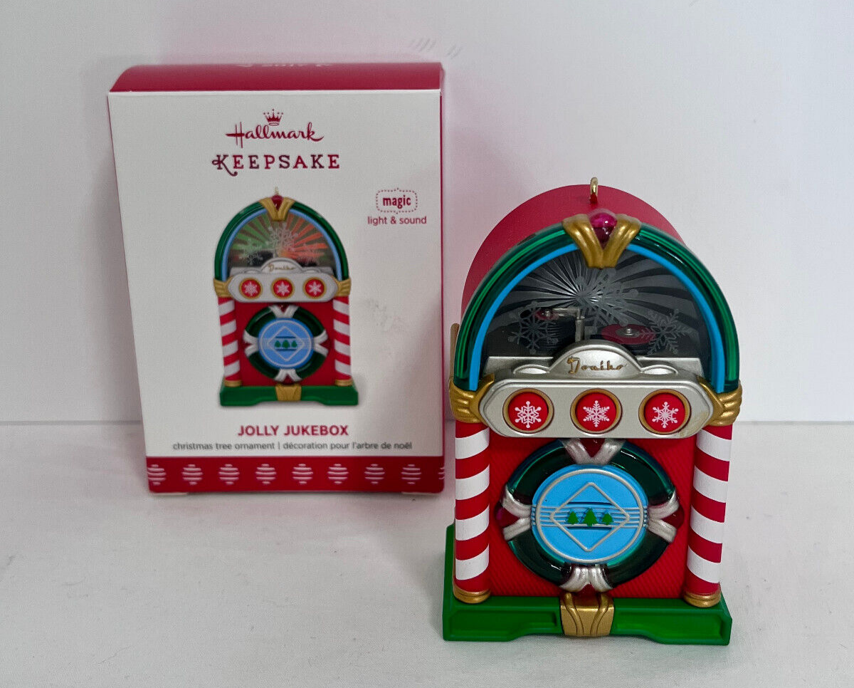 Hallmark 2017 Jolly Jukebox Magic Light Sound Keepsake Ornament | eBay