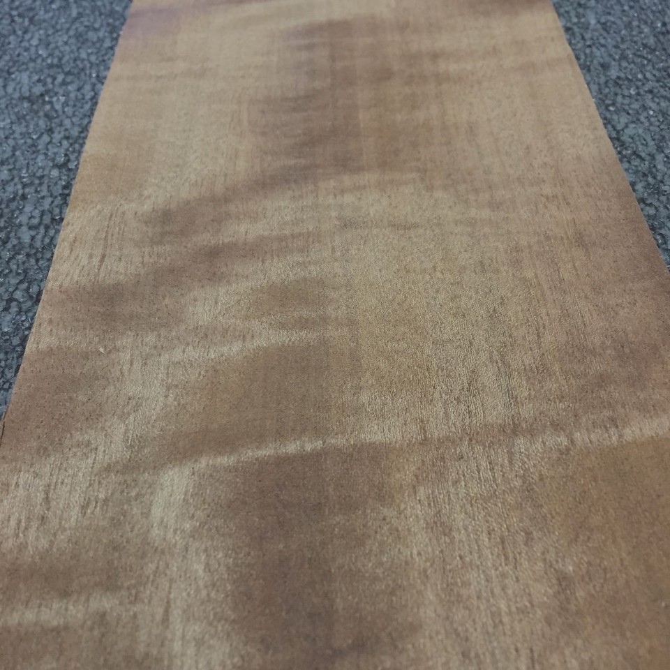 Makore Block Mottled Figured wood veneer 5" x 9" raw no back "AA" grade ...