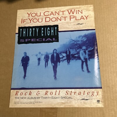 Original 13 By 11” Thirty Eight special rock 'n' roll strategy 1988 ...