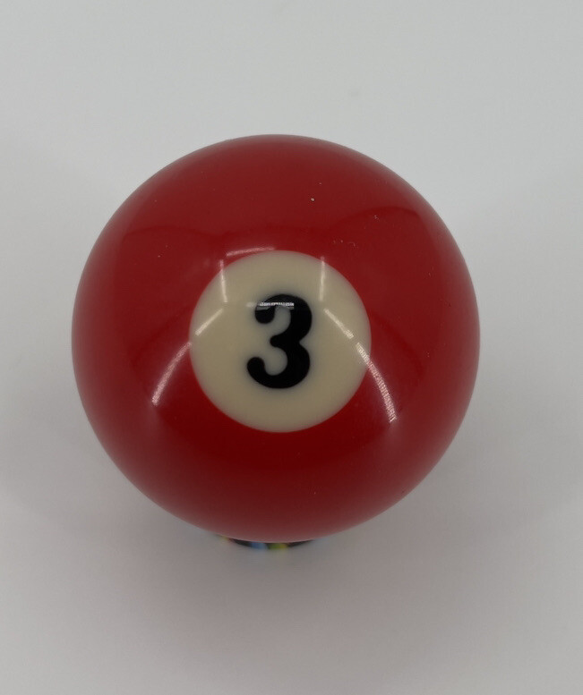 #3 Pool Billiard Ball 2.25, 2 1/4" - Great Shape, No Nicks Or Bumps ...