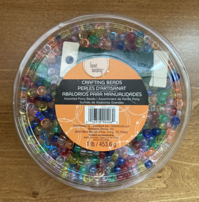 BEAD LANDING NEW Assorted Pony Beads For Crafting Metal Stringing Wire ...
