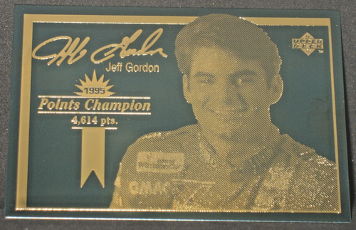Jeff Gordon 1995 Upper Deck Gold Laser Etch Points Champion (345/1995 ...