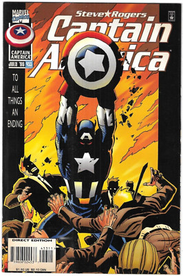 Captain America Comic 453 Cover A First Print 1996 Mark Waid Ron Garney ...