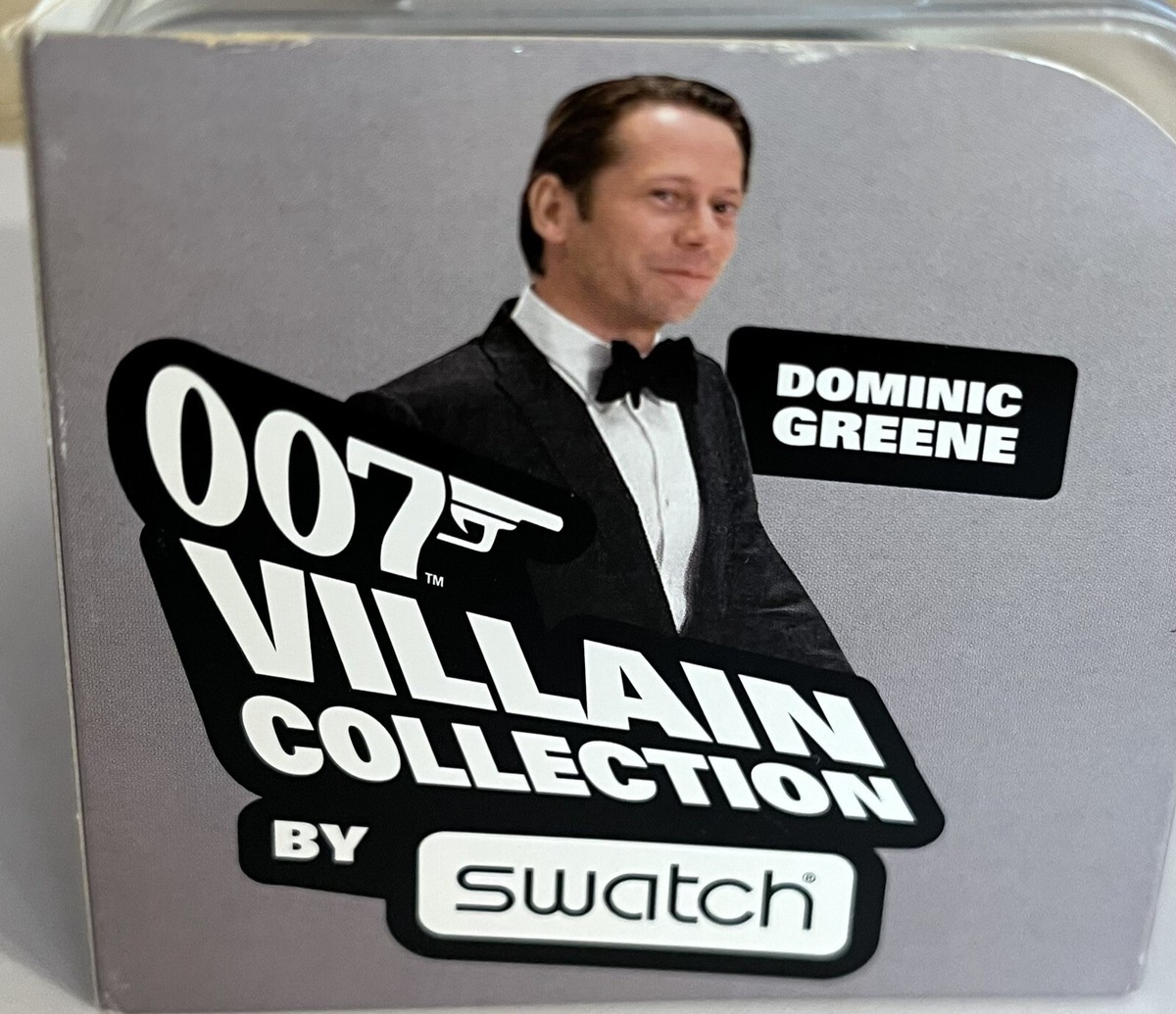 JAMES BOND VILLAIN SWATCH WATCH NIB QUANTUM OF SOLACE JAMES BOND VILLAIN SWATCH WATCH NIB QUANTUM OF SOLACE