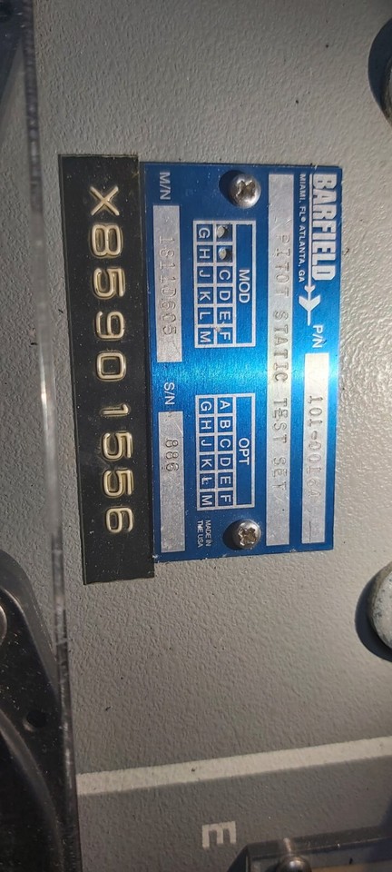 Mix of 3 Barfield 101-00164 Pitot Static Test Set 1811D Make Offer!UPS ...