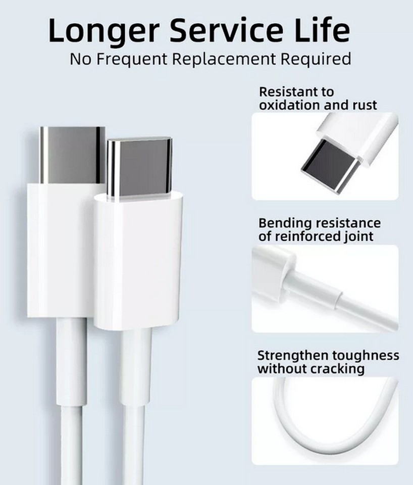 For iPhone 15 Pro Max USB-C to USB-C Cable Fast Charger Lot Type C ...
