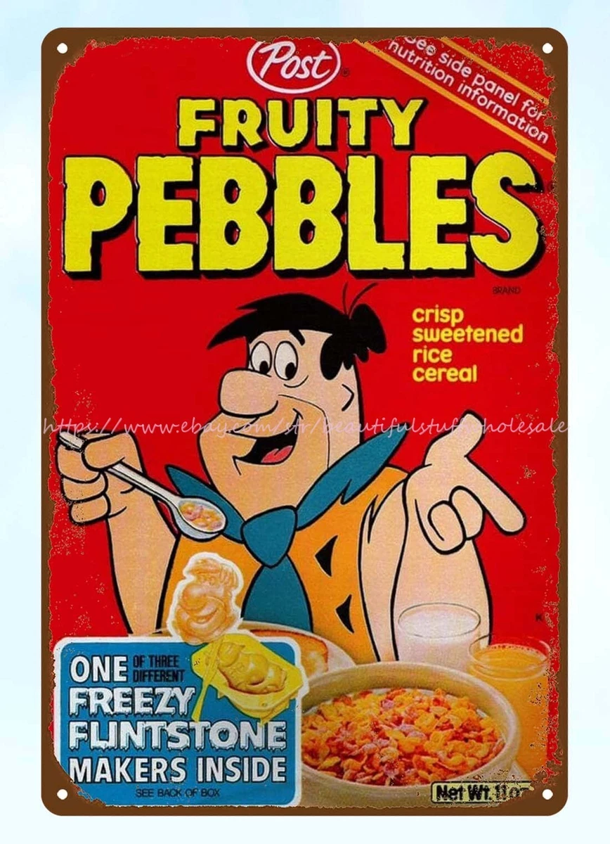 Fruity Pebbles Cereal Box Side