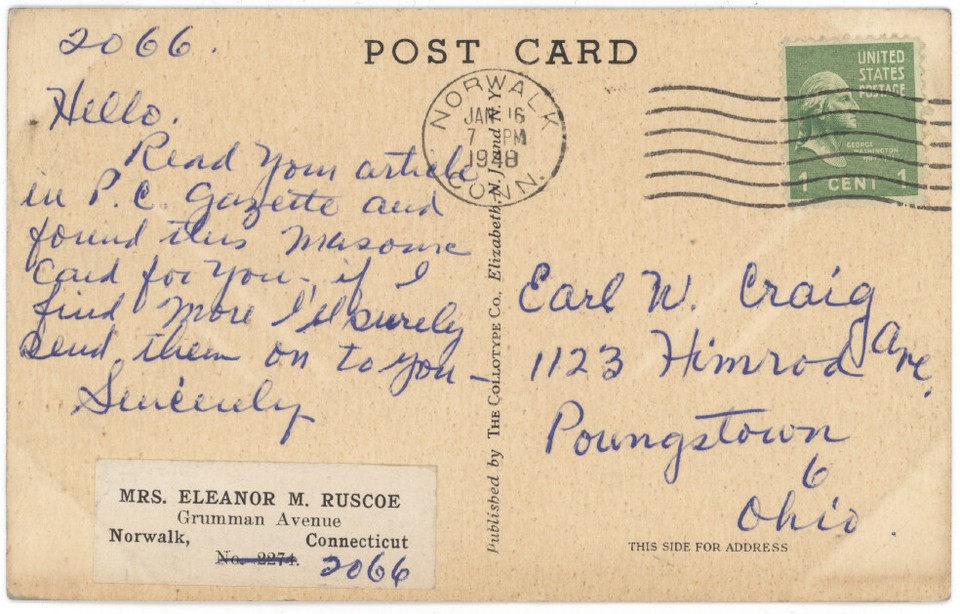 Posted Postcard (1948): Masonic Home, Wallingford, Connecticut | eBay