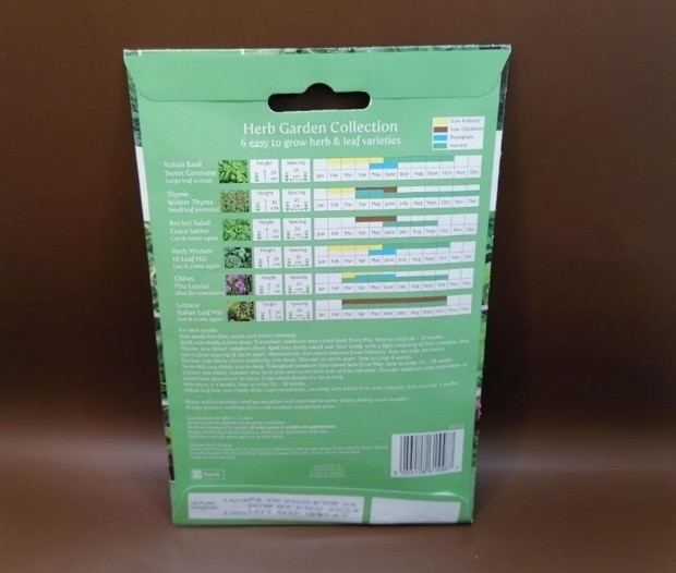 Speedy Seed 6 In 1 Seed Collection ~ Herb Garden ~ Over 500 Seeds | eBay UK