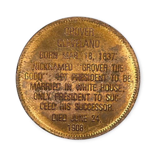 1885-89 & 1893-97 Grover Cleveland Commemorative Coin 22nd & 24th US ...