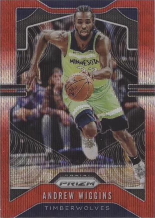 2019-20 Panini Prizm - Andrew Wiggins #160 Ruby Wave Prizm for sale ...