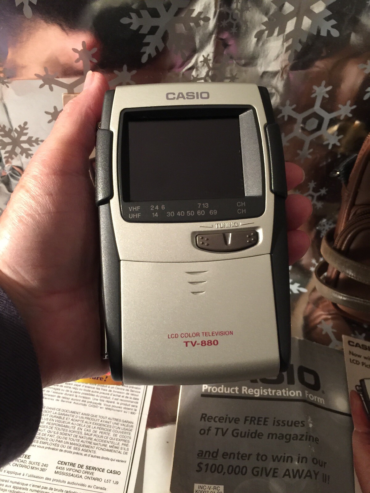 ️Vintage Casio MODEL TV-880B LCD Color Television NTSC M/M US 2385328 A ...