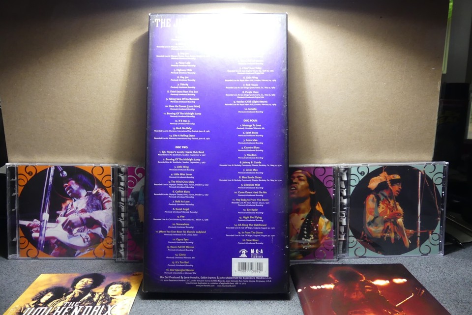 The Jimi Hendrix Experience 4 Compact Disc Boxed Set | eBay