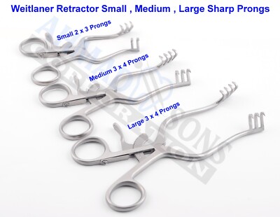 Surgical Weitlaner Self Retaining Retractor Sharp & Blunt Prong ...