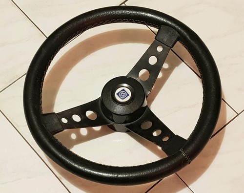 Ancien Volant Cuir 33 cm Springalex??? Steering Wheel Old Mini Leyland ...