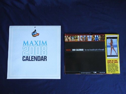 2 Maxim Calendars 2001 + 2008 - Near Mint - Stunning Images | eBay