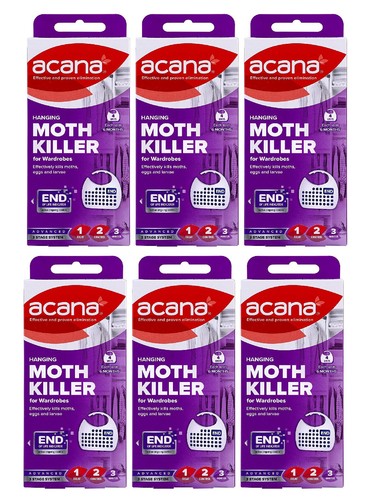 ACANA MOTH HANGING PROOFER KILLER REPELLENT FRESHENER FABRIC LAVENDER 4 ...