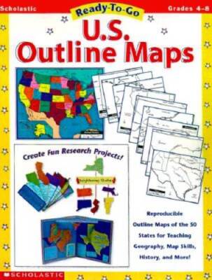 U.S. Outline Maps: Reproducible Outline Maps of the 50 States to Use ...