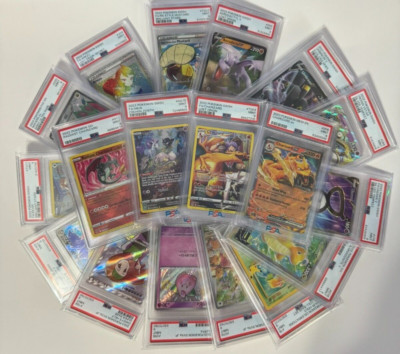 POKEMON CARD TCG! 1 RANDOM PSA 9 MINT GRADED CARD SLAB MYSTERY BOX ...