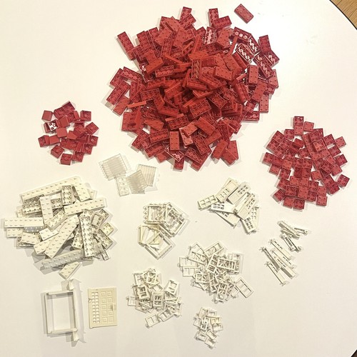 Vintage AMERICAN BRICKS Halsam 420+ pcs Wood Plastic Building Blocks ...
