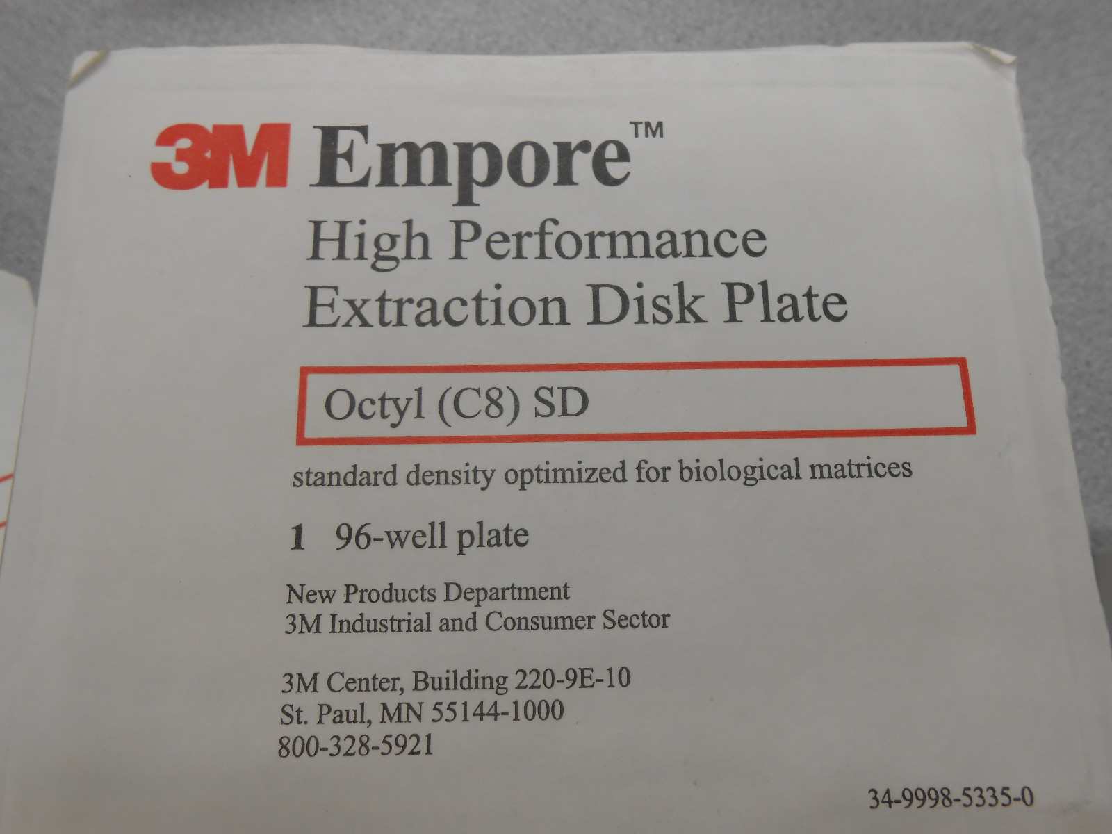 3M EMPORE HIGH PERFORMANCE EXTRACTION DISK PLATE OCTYL (C8) SD-LSE | eBay