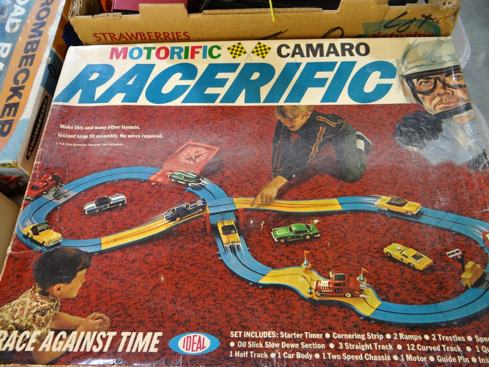 Vintage 1967 Ideal Motorific "Racerific" Camaro Race Set W/Camaro Nice ...