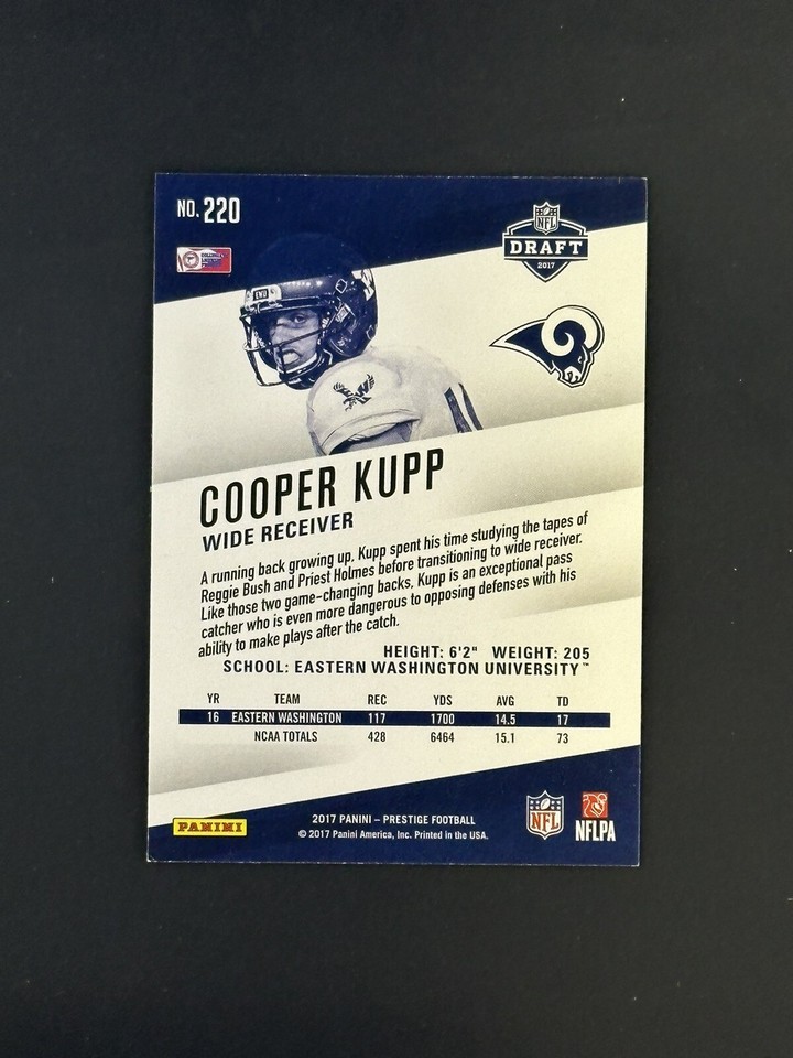 Cooper Kupp #220 Rookie 2017 Panini Prestige Los Angeles Rams | eBay