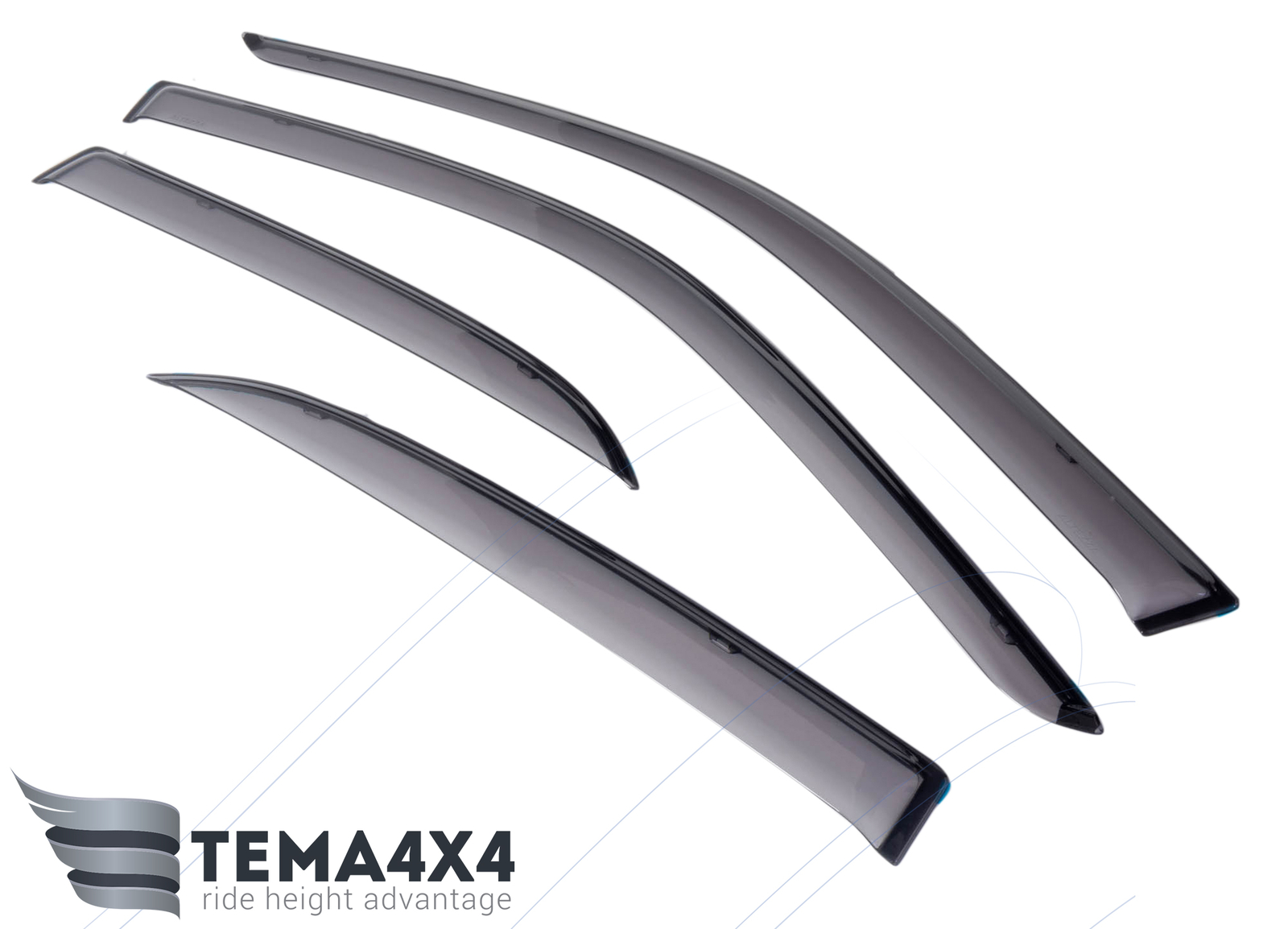 OEM Genuine Window Visors Rain Guards for Toyota 01-05 Altezza Lexus ...