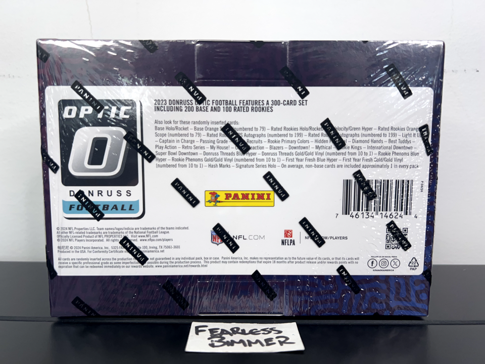 2023 Panini NFL Donruss Optics Football Mega Box Target Green Hyper ...