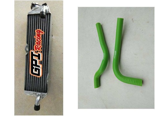 For Kawasaki KX125 KX 125 1987-1989 1988 Aluminum Radiator &Silicone ...