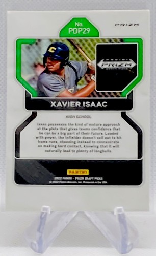 2022 Prizm Draft Picks Xavier Isaac Neon Pink Velocity Prizm #PDP29 ...