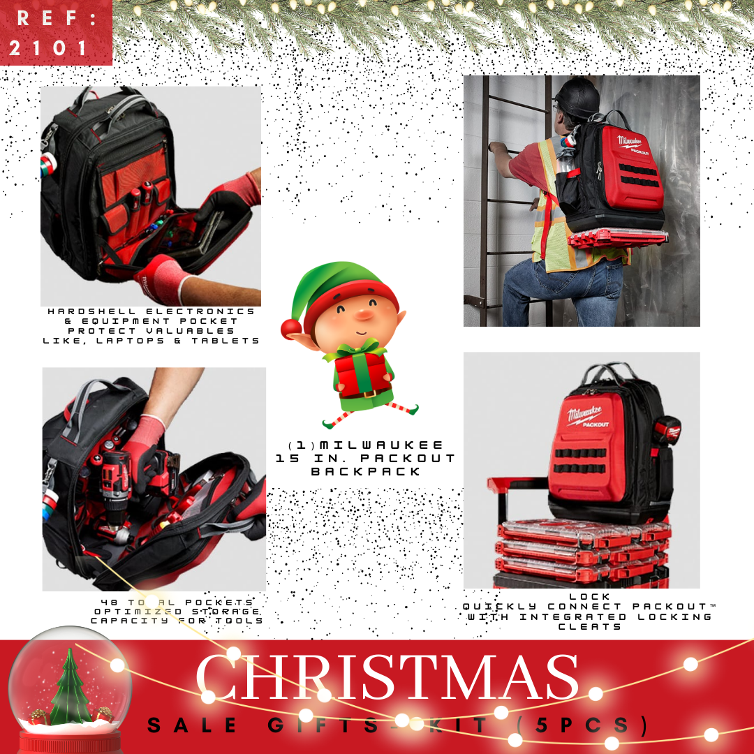 Milwaukee Tool 48-22-8301 Ultimate Jobsite Backpack- Christmas Kit(5 ...
