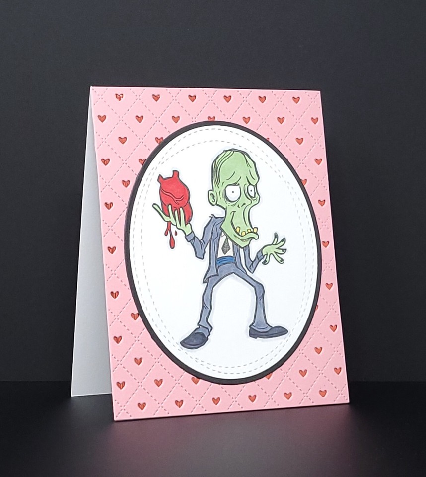 Handmade Funny Zombie Valentines Day Greeting Card For Him Her Partner ...