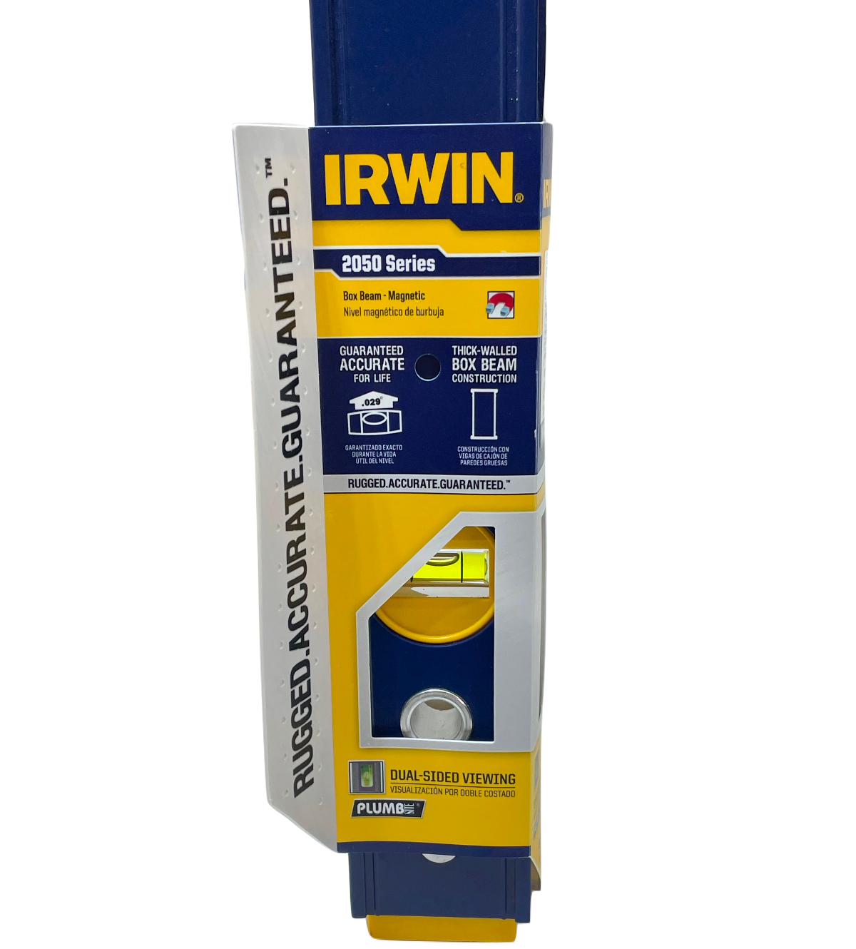Irwin Level Box Beam Series 2050 Dual-Sided Viewing 48" Blue Yellow ...