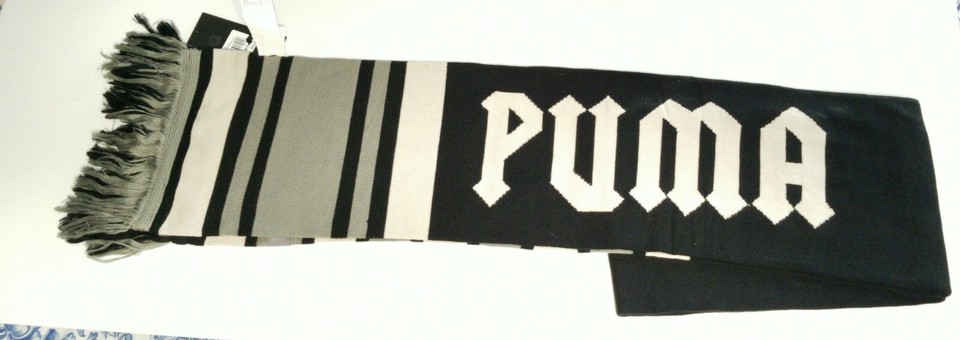 Puma X Fenty Rihanna Long Varsity Stripe Scarf Logo Spell Out | eBay
