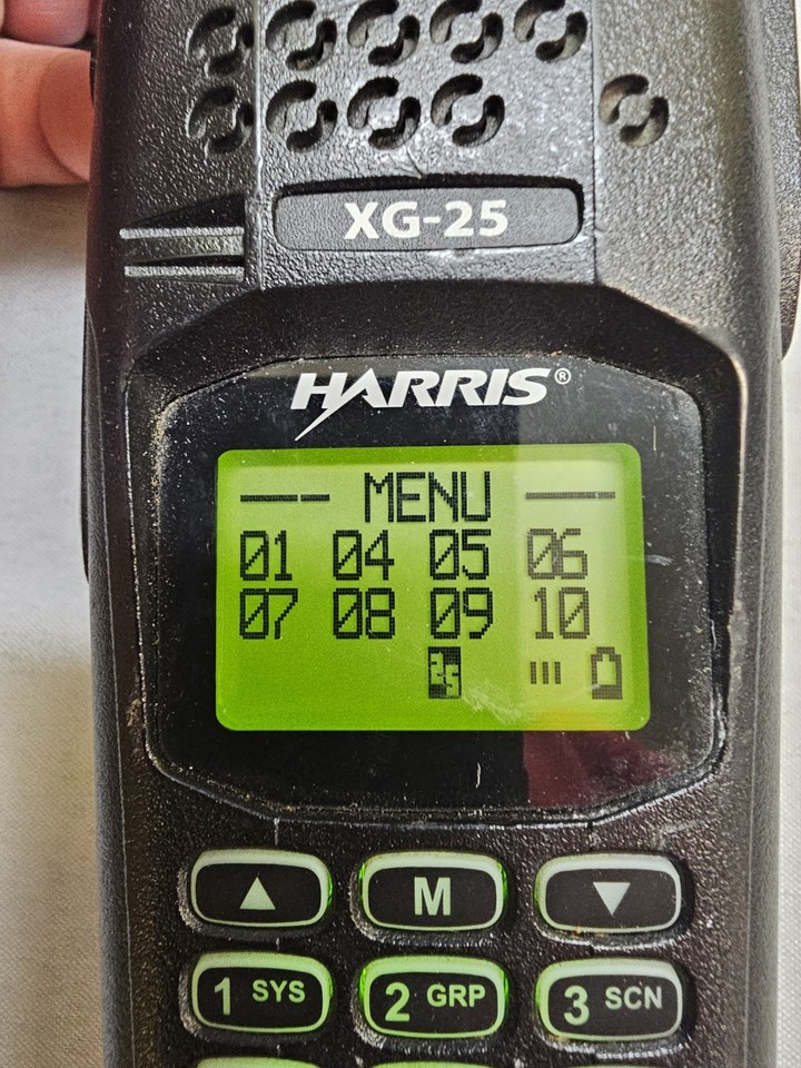 Harris XG-25 DPXG-PF78B 764-870 MHz P25 Trunking Two Way Radio w ...