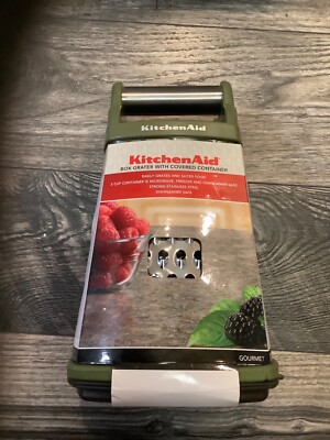 KitchenAid box grater olive green with storage container new | eBay