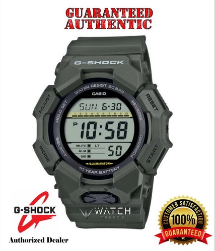 Casio G-Shock GD010-3 World Time 10 Year Battery Digital Green Watch | eBay