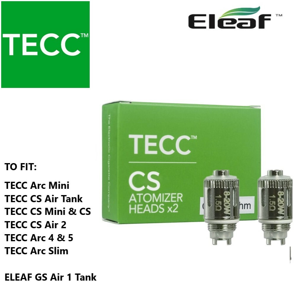 TECC Coils 1.5 ohm - Eleaf GSAir 1 & 2, ARC MINI, ARC 4, ARC 5, CSAir 2 ...