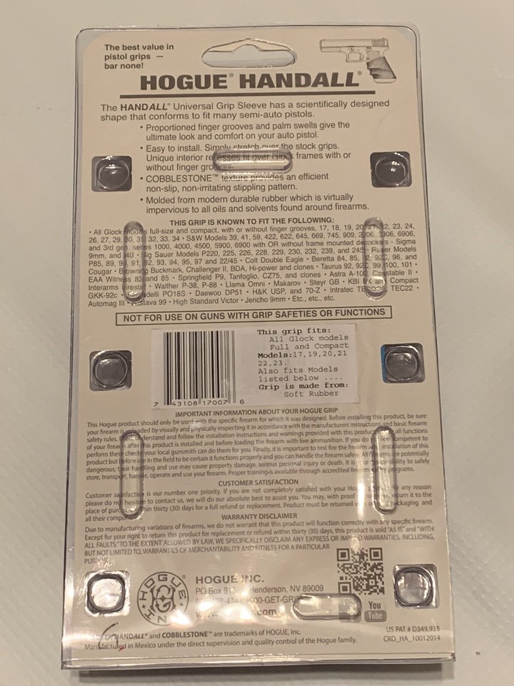 Pink GLOCK Grip Sleeve-Hogue Pink, Fits Glock And Most Semi-Autos | eBay