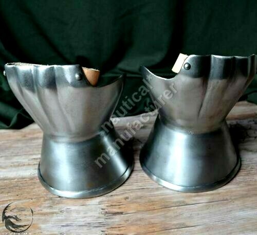 Medieval Late Hourglass half-gauntlets 18ga metal hand protective armor ...