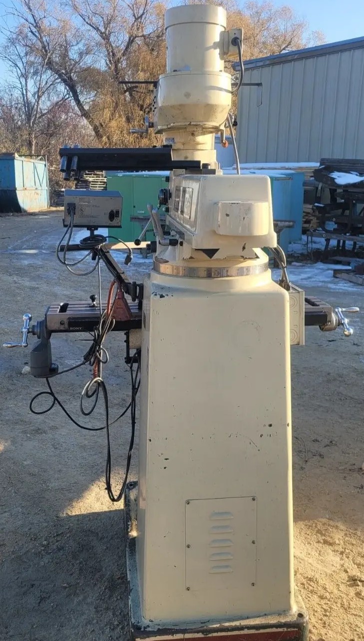 Chevalier Falcon #FM-3VK Vertical Knee Mill 3 Hp, DRO, 10" x 50" Table ...