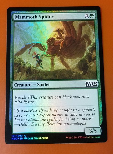 1x Mammoth Spider | FOIL | M20 Core Set 2020 | MTG Magic Cards | eBay