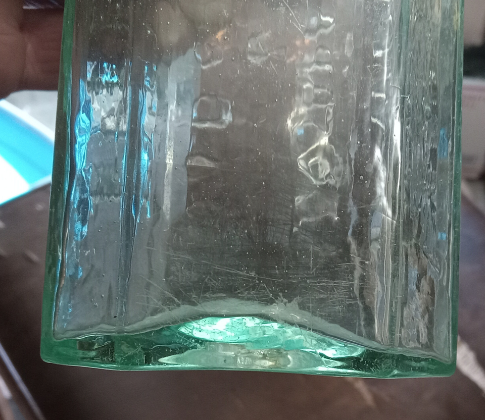 OPEN PONTIL DR.WOOD'S SARSAPARILLA & WILD CHERRY BITTERS 1840s CRUDE ...