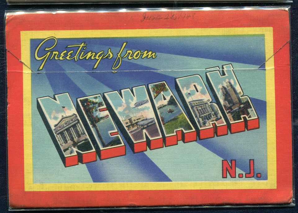 Newark New Jersey Postcard Folder 1940s PF47 | eBay